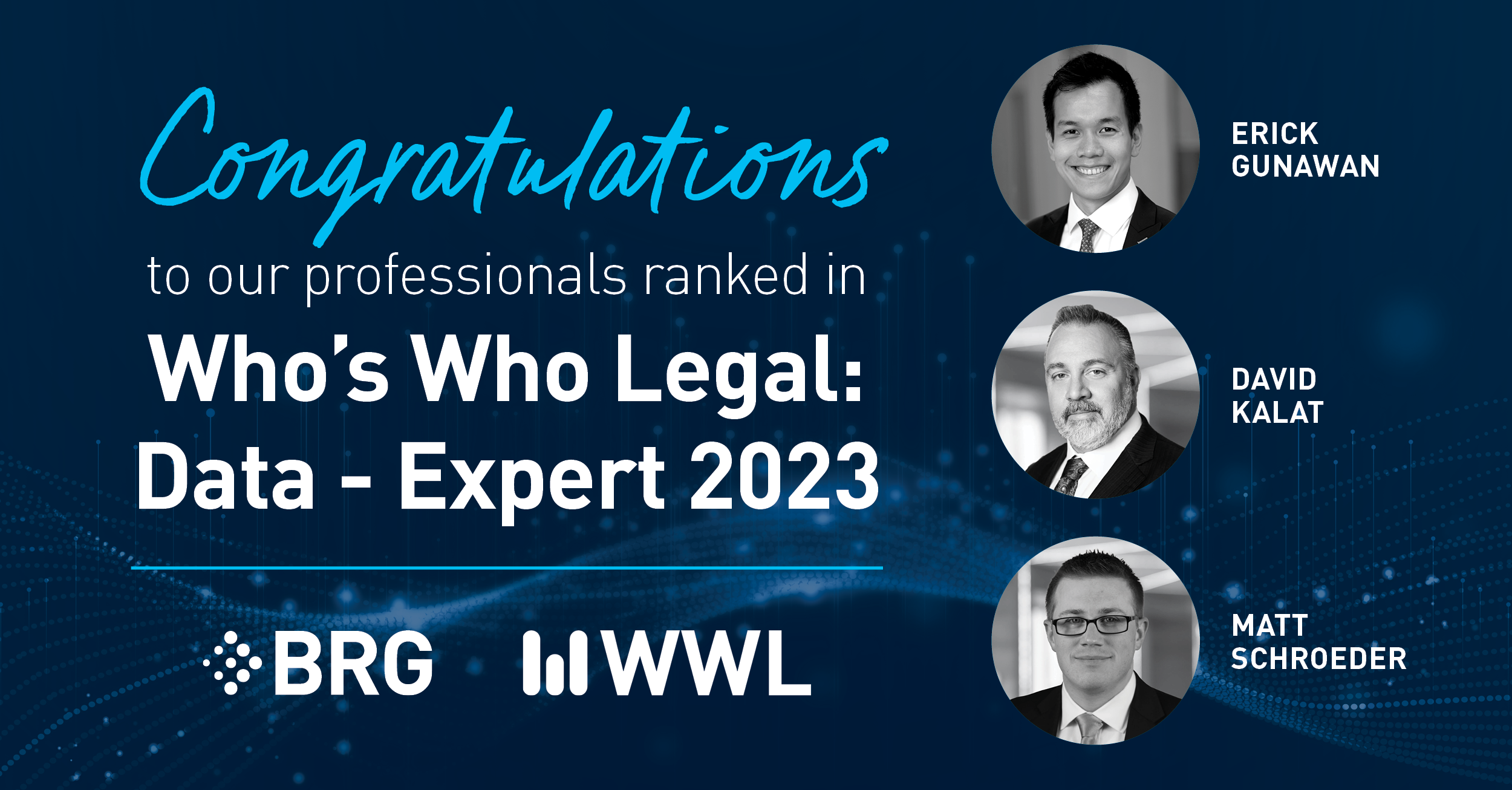 BRG Professionals Ranked Among Leading Experts for WWL Data 2023 | News ...