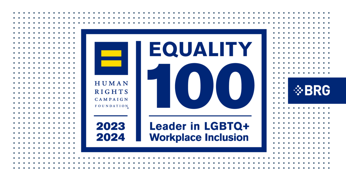 BRG Receives Equality 100 Award on Human Rights Campaign Foundation's ...