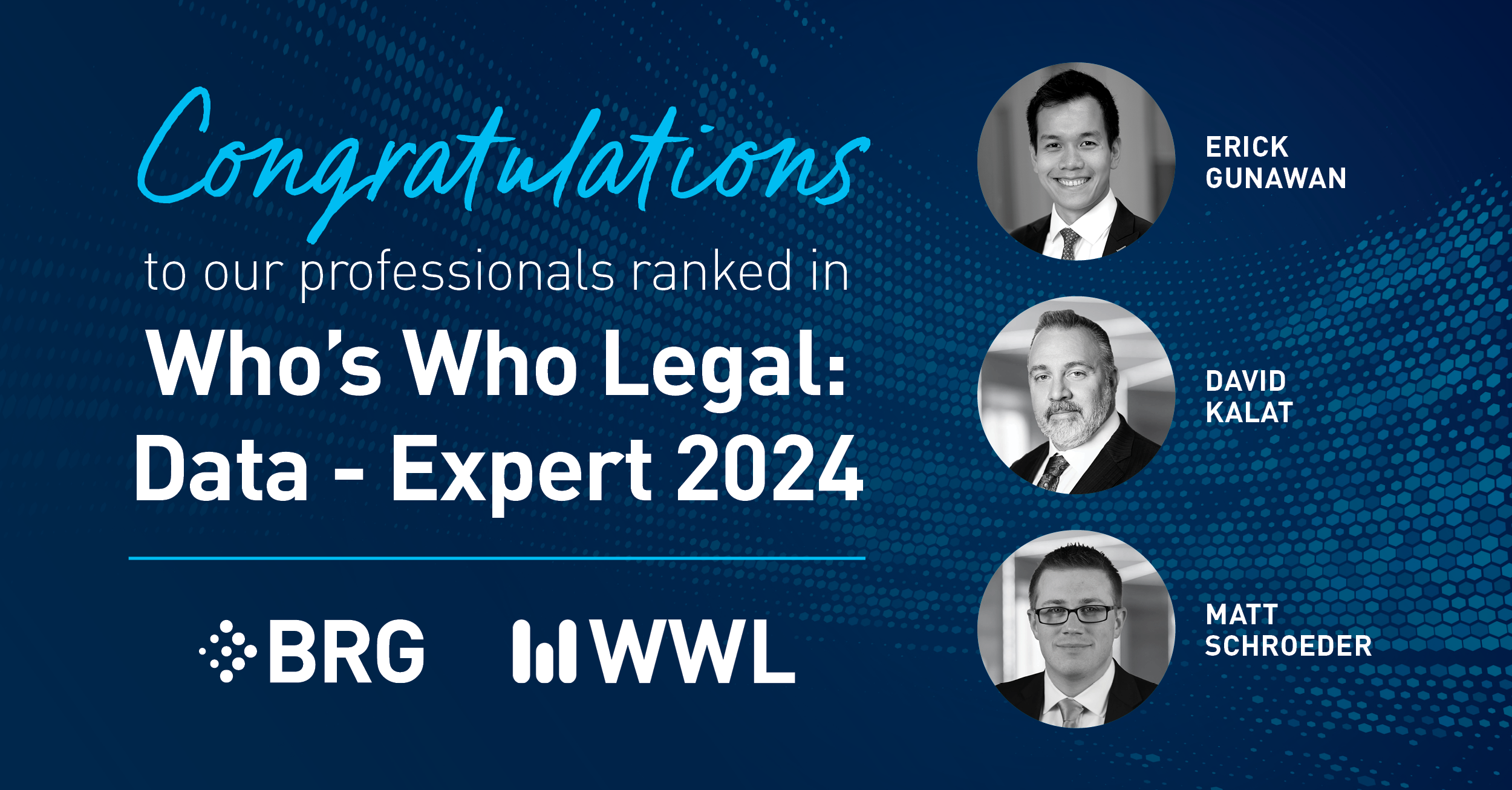 Who’s Who Legal: Data 2024 | News | BRG