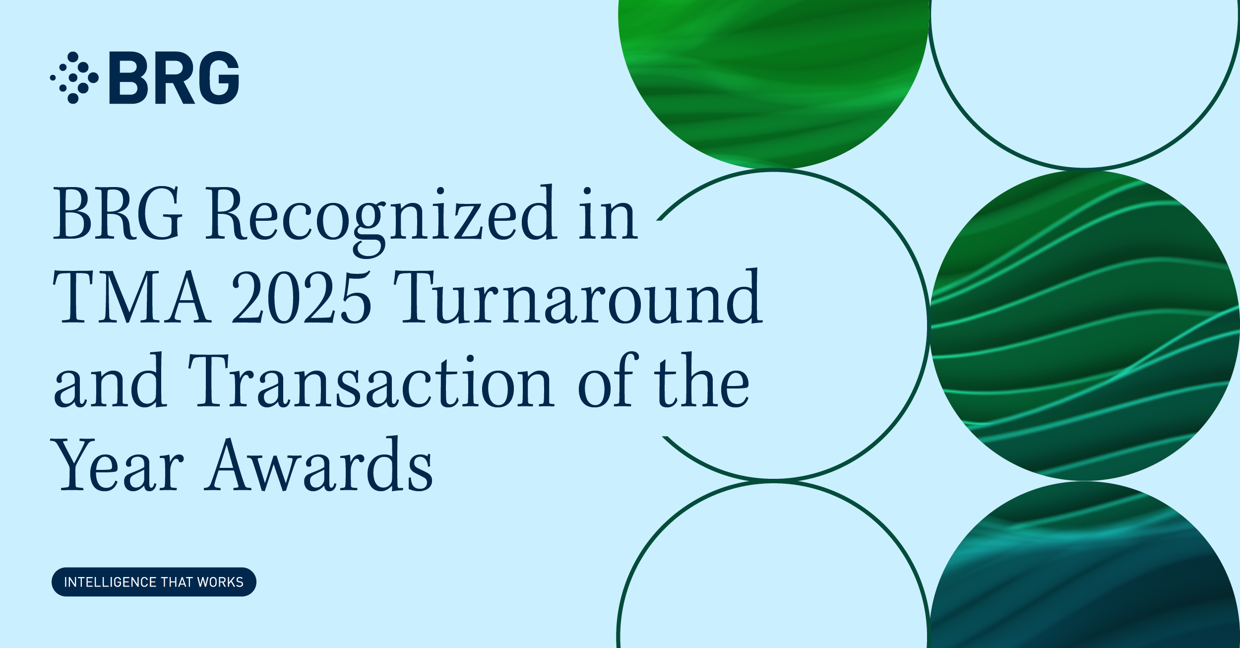 BRG Recognized in TMA 2025 Turnaround and Transaction of the Year ...